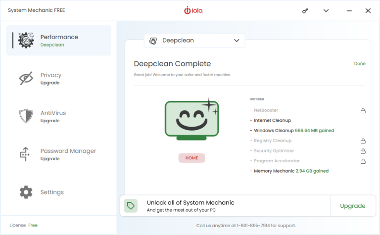 Install System Mechanic Free | iolo