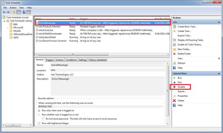 Disable System Mechanic Background Processes | iolo
